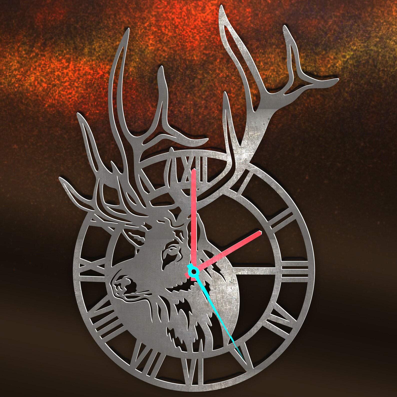 Сlock Svgclock Face Svg Deer Svgcommercial Use Svg Hunting | Etsy