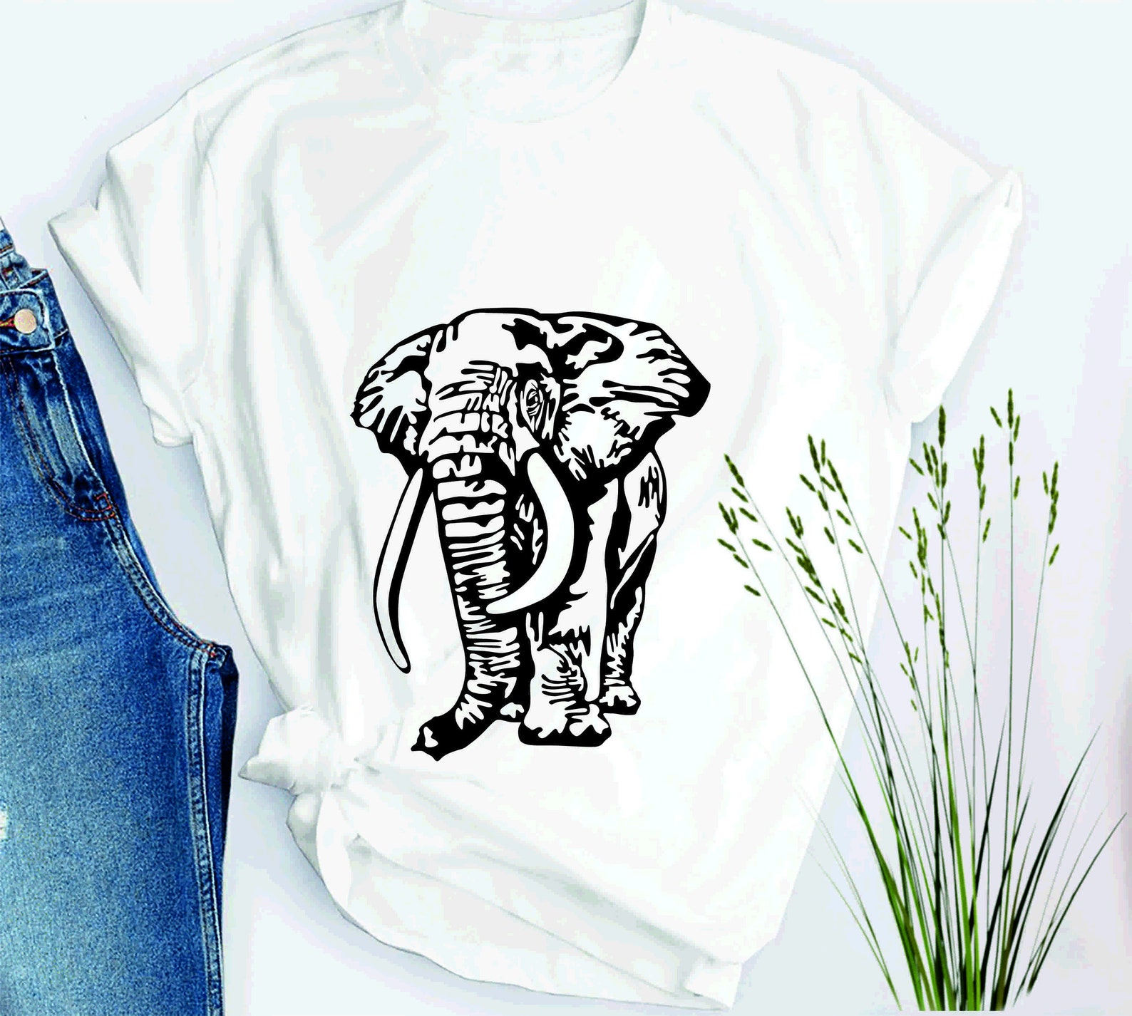 Elephant Svg Cut File Safari Animal Svg Africa Wild Life - Etsy