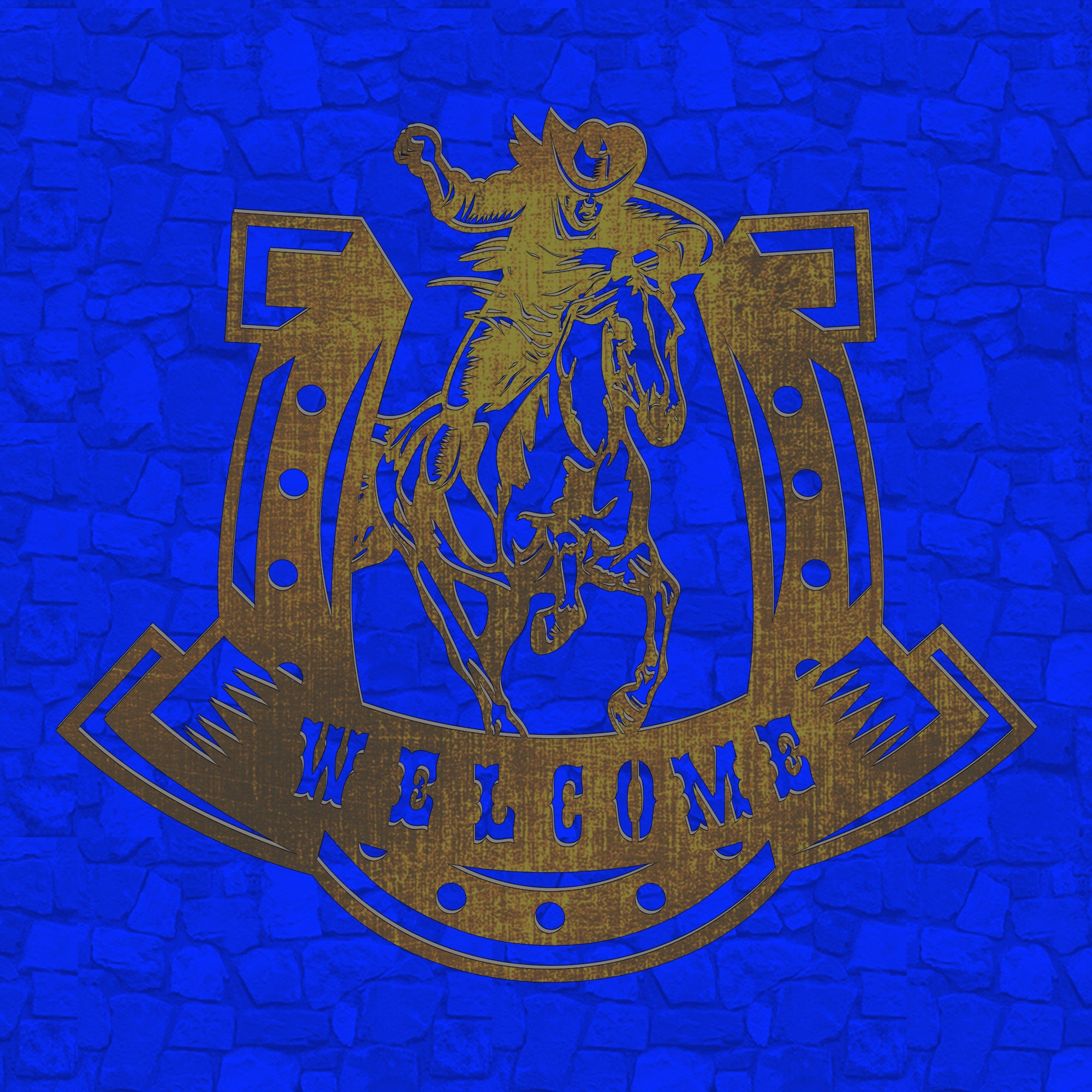 Welcome Sign Dxf Horseshoe Svg Cowboy Svg Western Svg Horse - Etsy