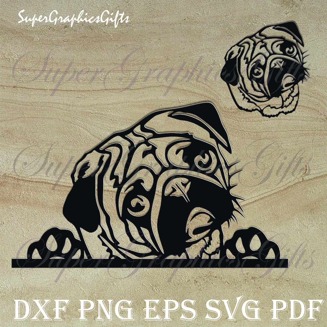 Pug Svg,paw Svg,paw Print Svg,pug Clipart,dog Paw Svg,pug Png,puppy Svg ...