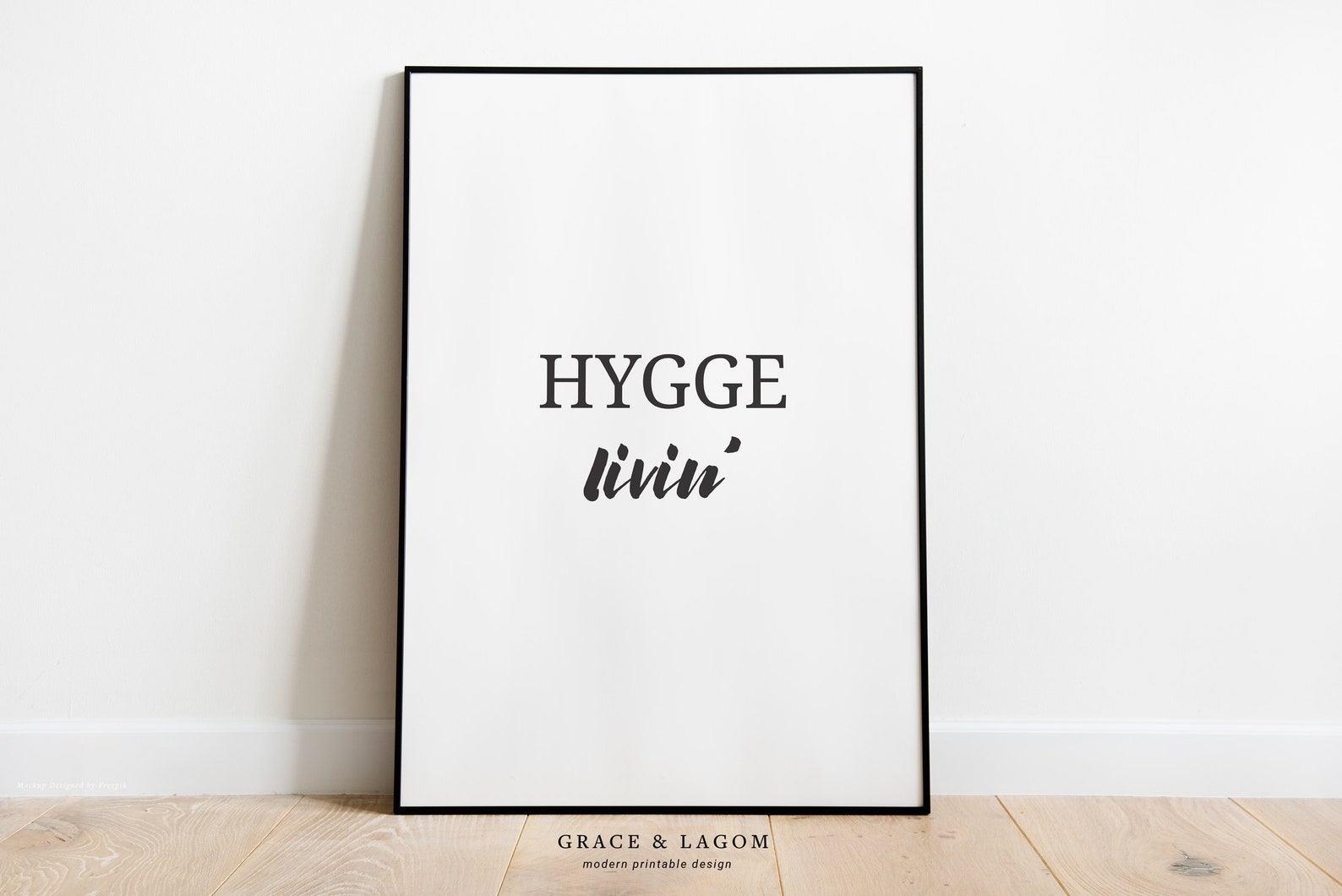 Hygge Livin | Hygge Printable | Printable Wall Art - Etsy