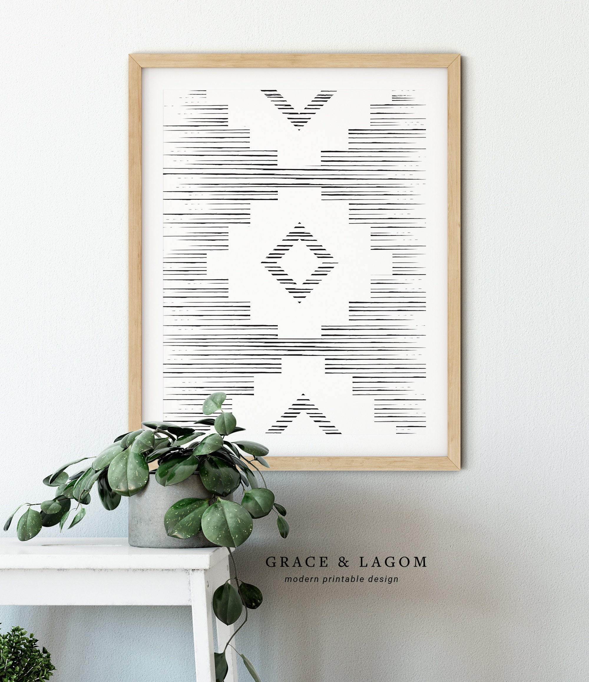 Aztec Art Print 2 | Southwestern Decor | Printable Wall Art - Etsy