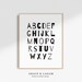 Alphabet Poster Educational Print Download Black Printable - Etsy