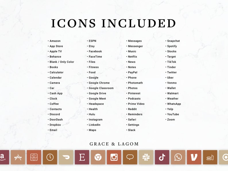350 App Icons | Fall Tones Pack | Fall App Icons | App Icons for IOS 14 ...