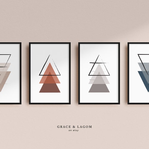 Four Elements Art Print Air Water Earth and Fire Poster - Etsy