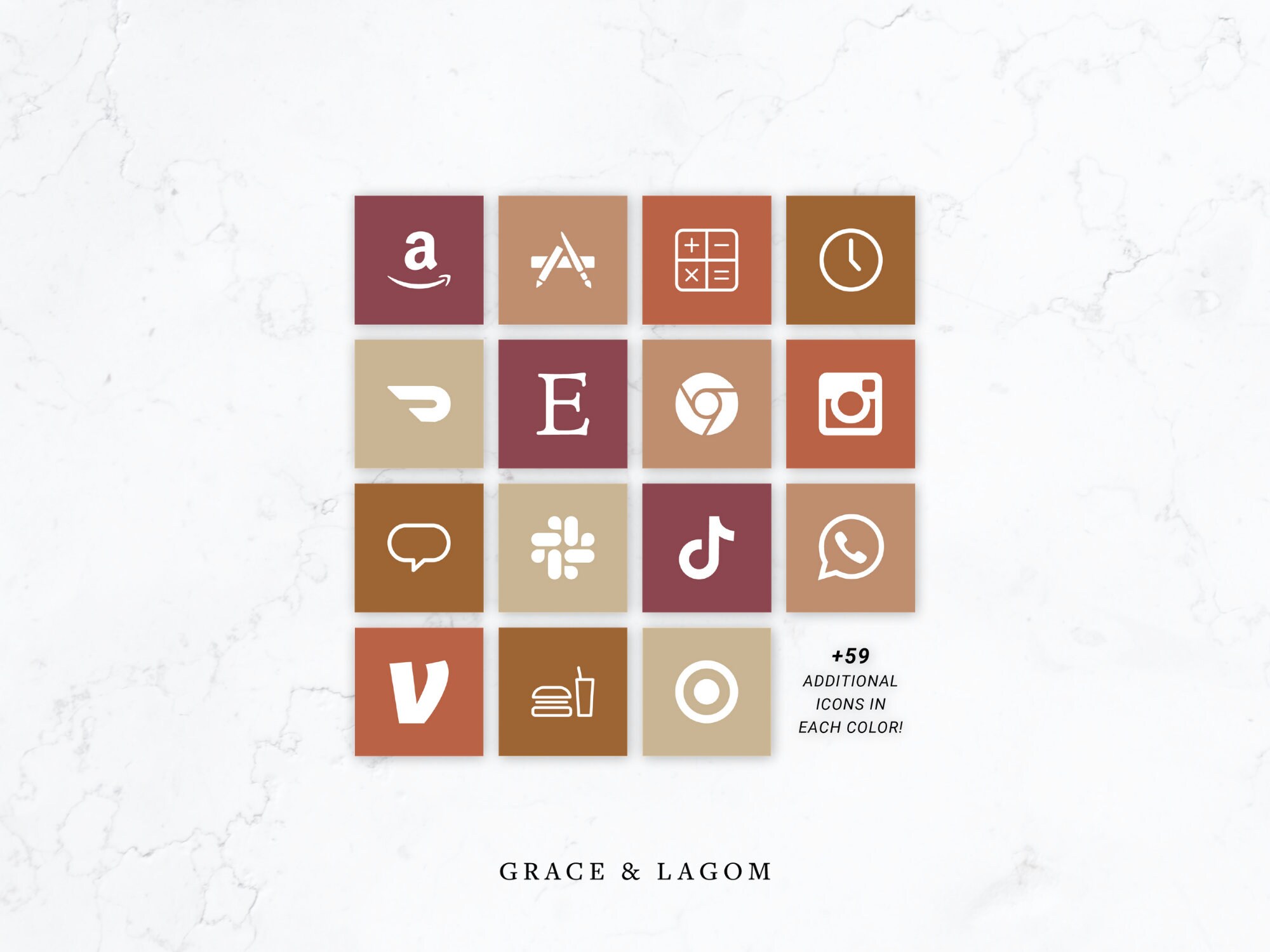 350 App Icons | Fall Tones Pack | Fall App Icons | App Icons for IOS 14 ...