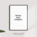 Keep Life Simple Printable Wall Art - Etsy
