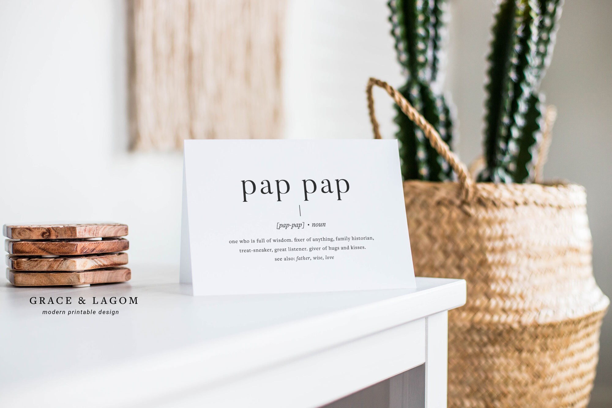 Pap Pap Definition | Fathers Day Printable Card | Printable Birthday ...