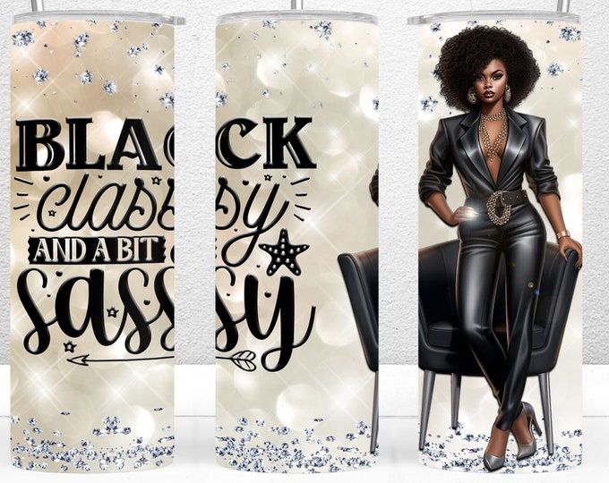 Boss Lady Tumbler Wrap PNG, schwarze Frau Skinny Tumbler Design, 20 ...
