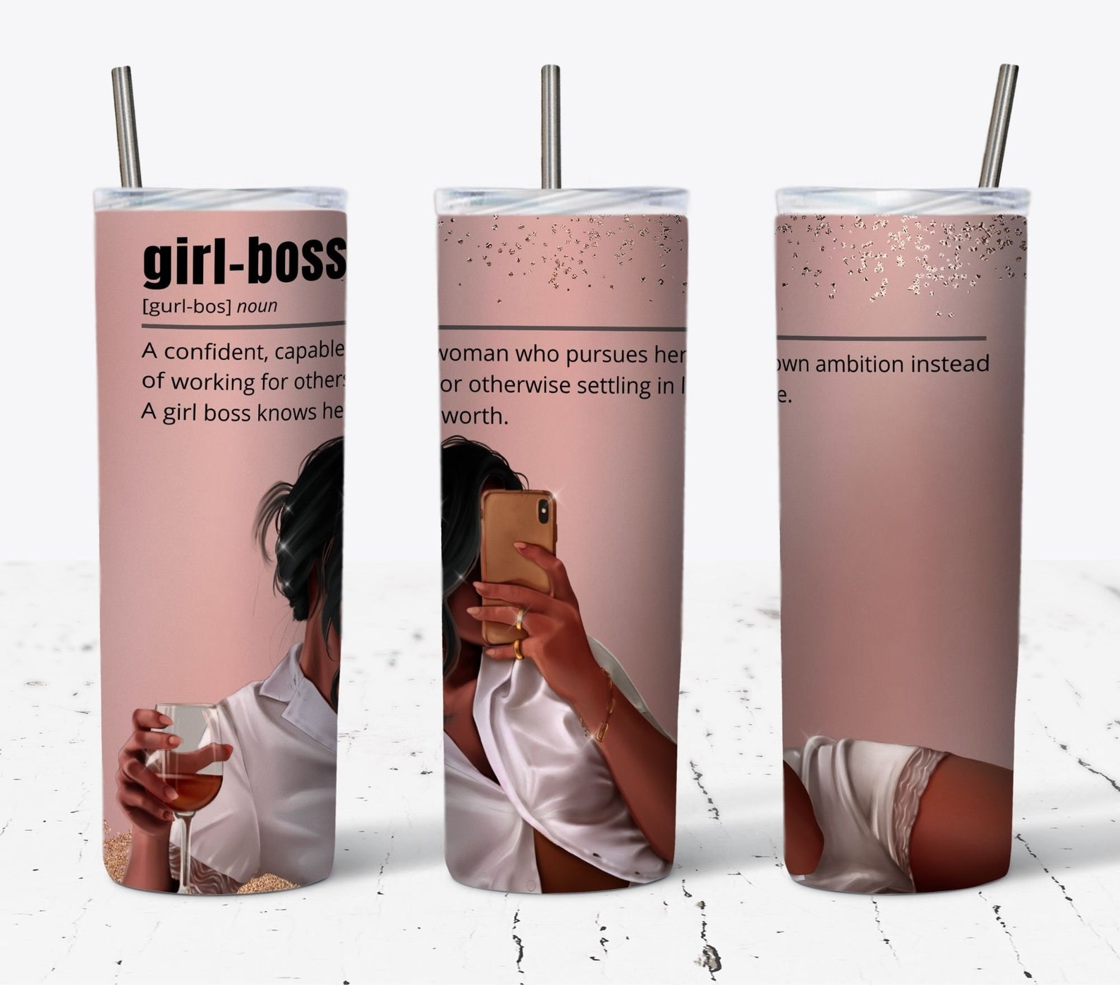Girl Boss Definition Sublimation Design Wraps for 20 Oz. - Etsy