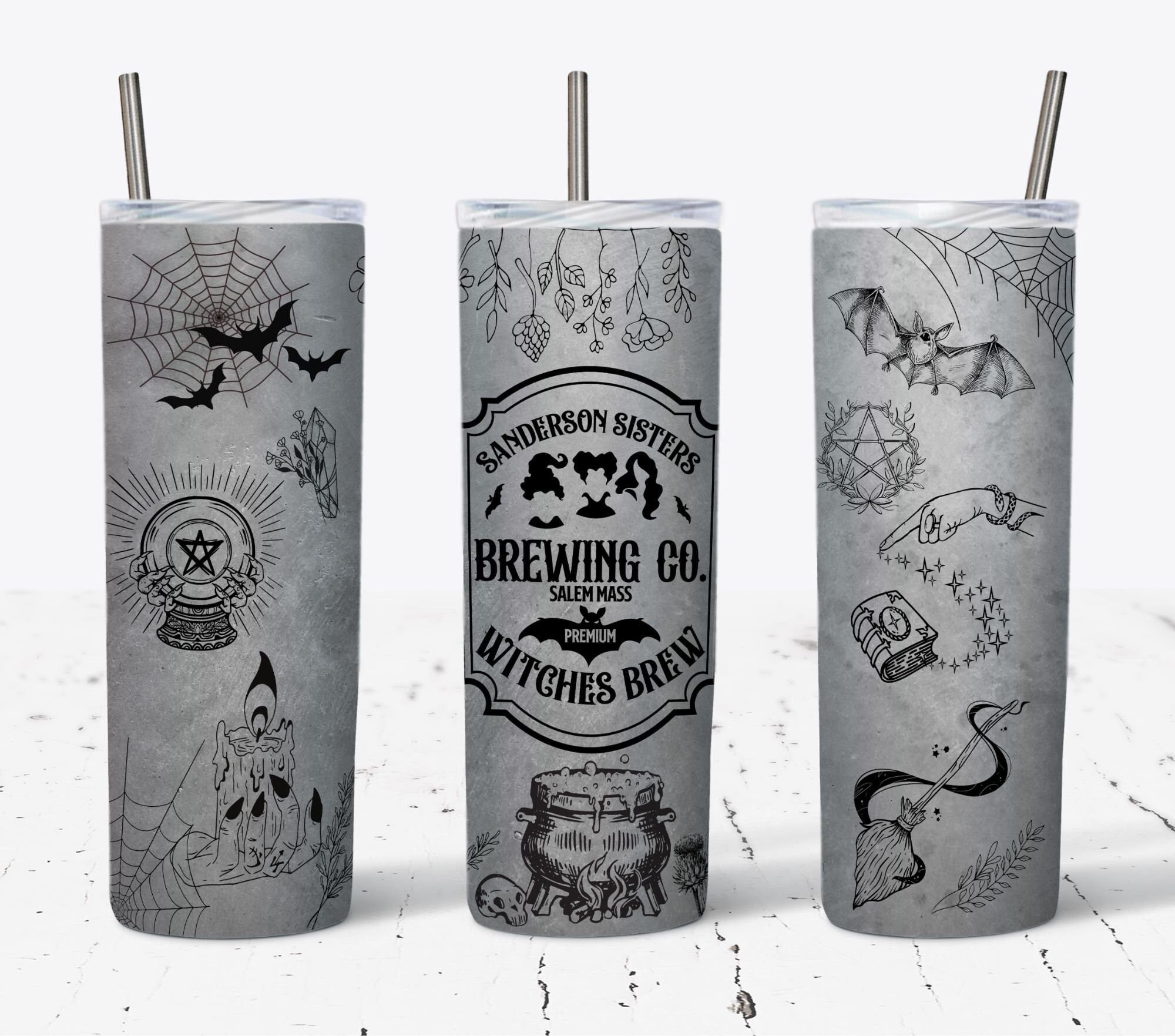 Halloween Sanderson Sisters Witches Brew 20oz Tumbler Wrap - Etsy