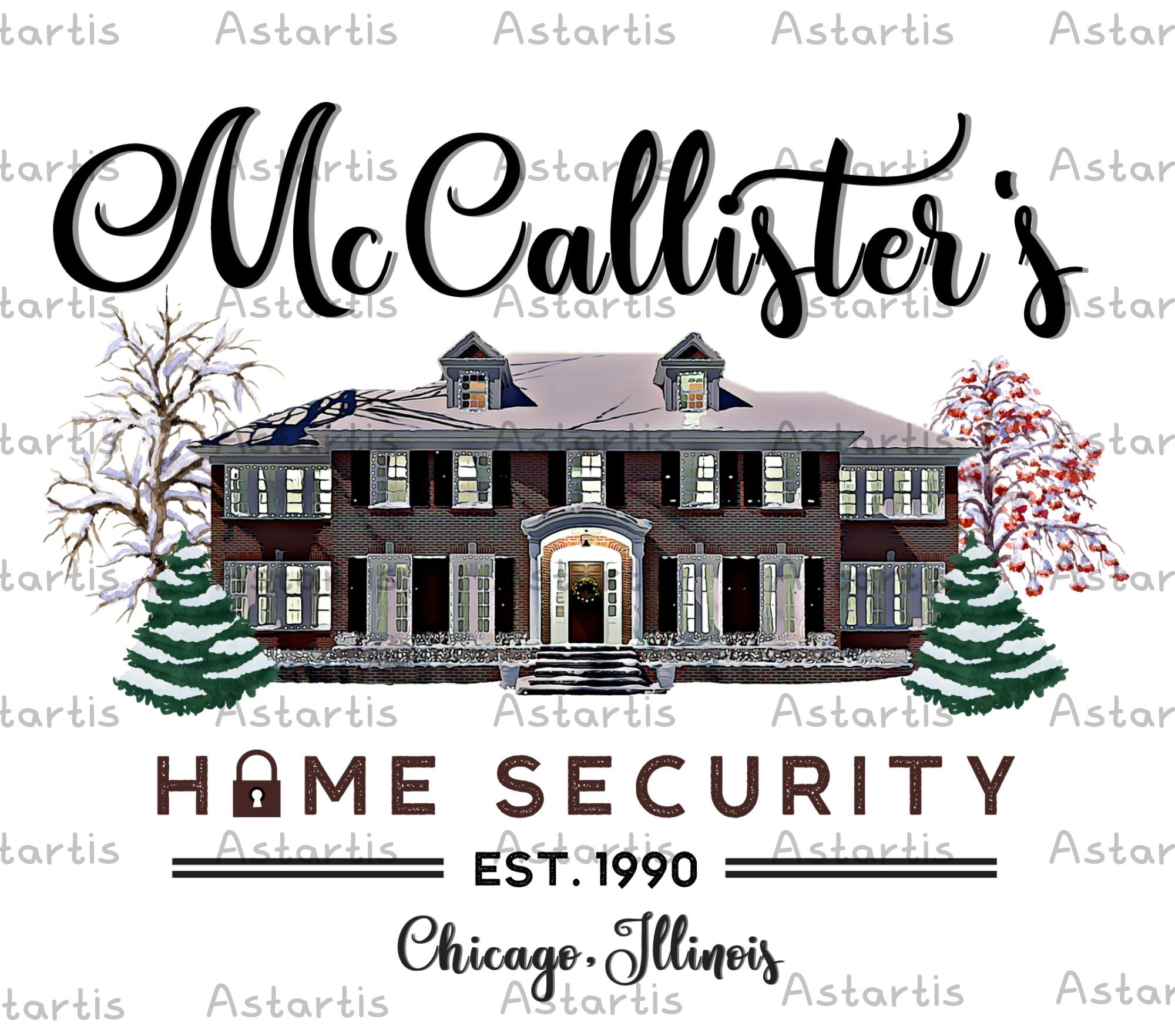 Mccallister's Home Security PNG Home Alone PNG Christmas - Etsy