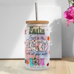 Christian Bible Verse Affirmations 16 Oz Libbey Glass Can Tumbler ...