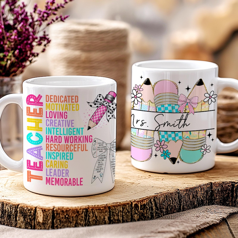 Teacher Day Mug Template - Etsy