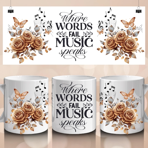 Music Lyric Coffee Mug - Etsy