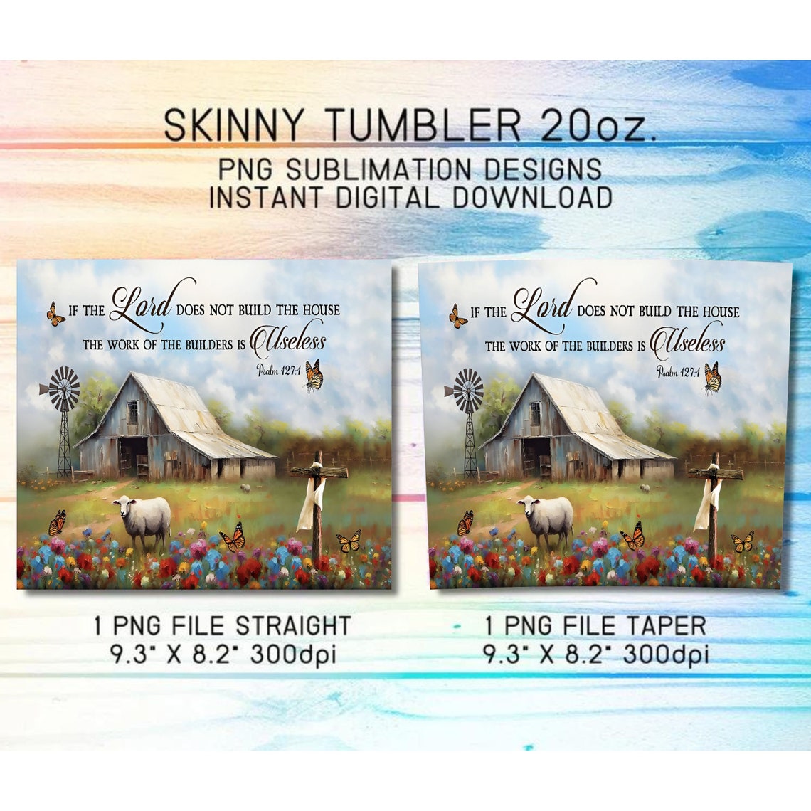 If the Lord Does Not Build the House Psalm 127:1, 20oz Skinny Tumbler ...