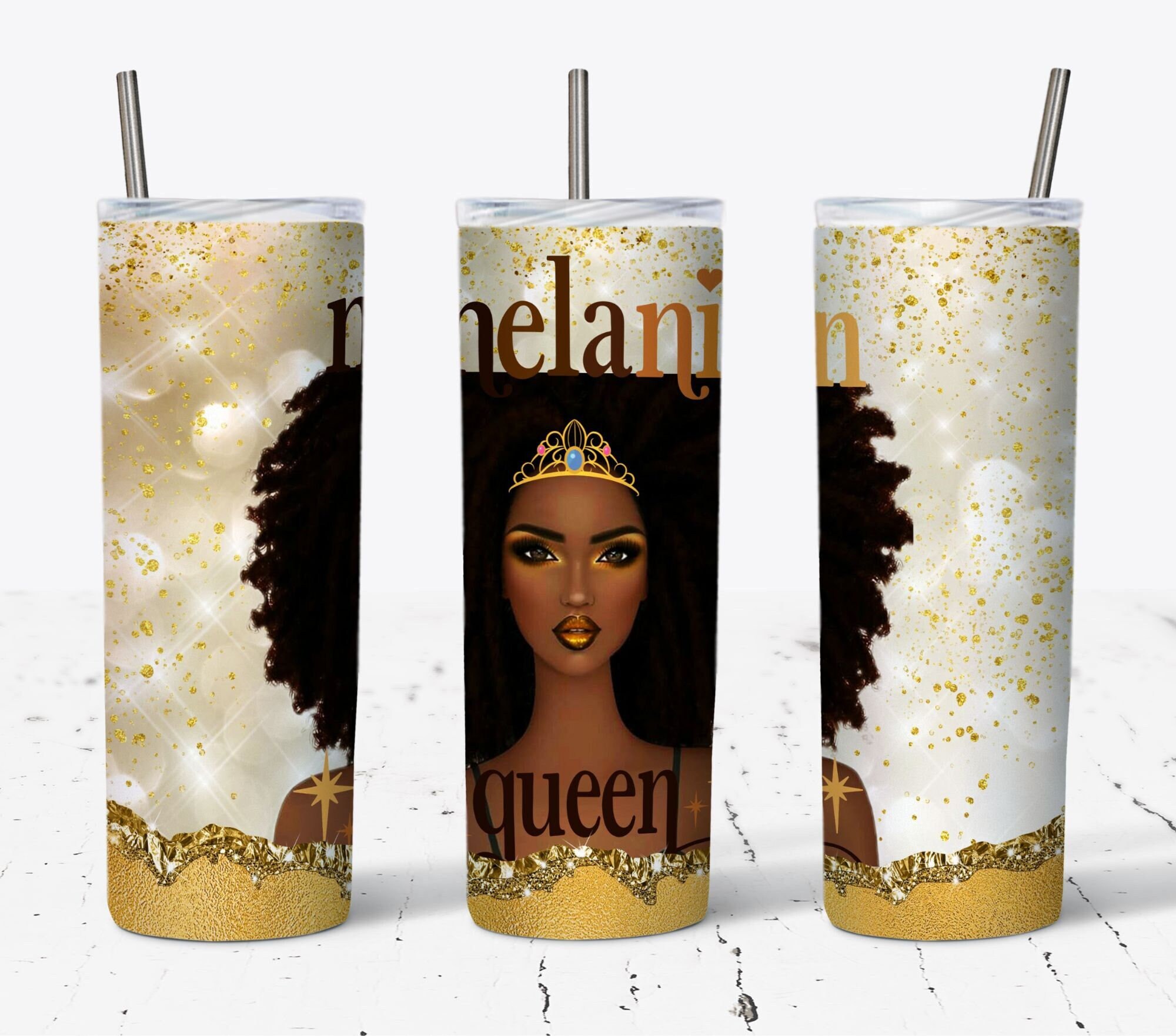 Beautiful Black Woman Sublimation Design Wraps for 20 Oz - Etsy