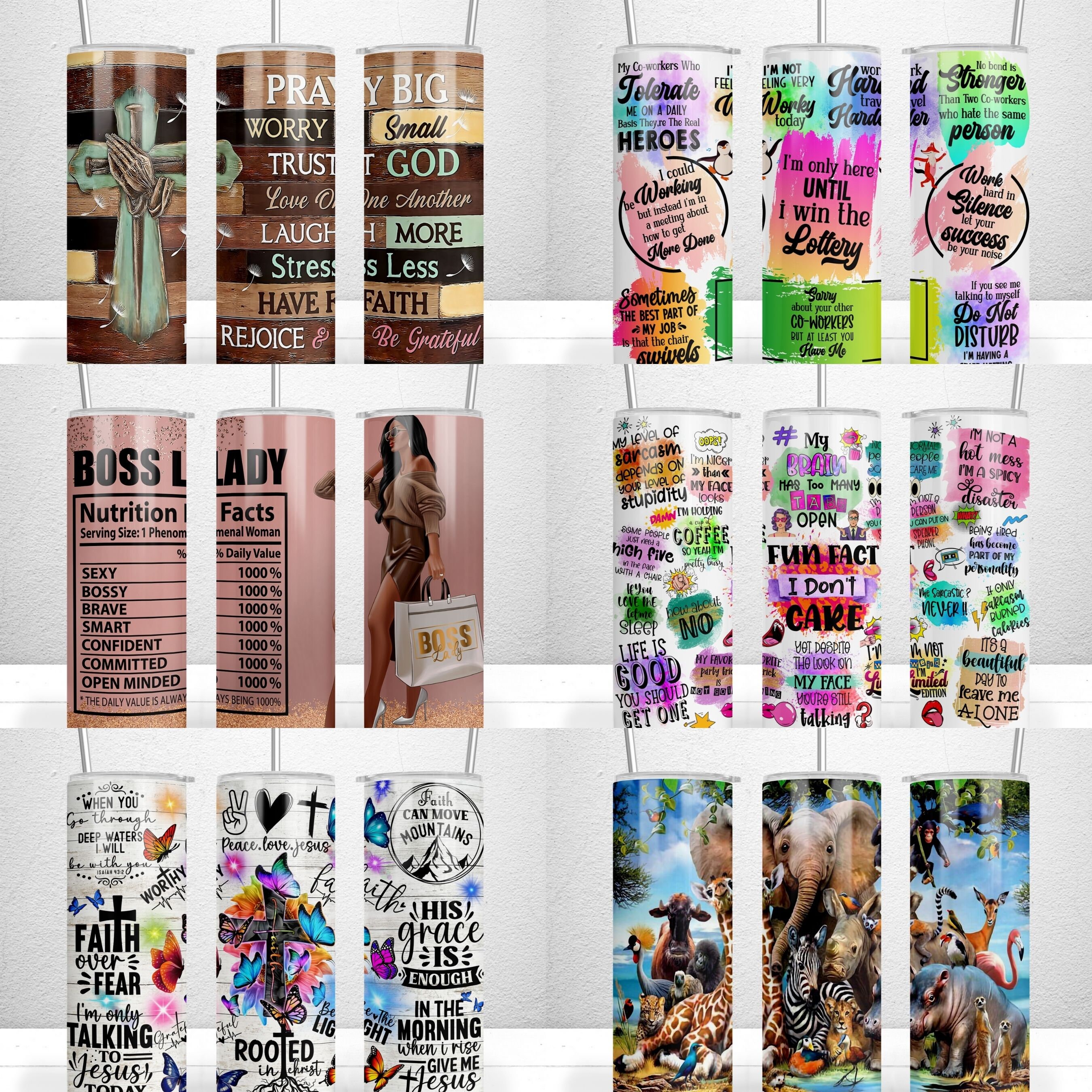 30 Best Seller Tumbler Wrap PNG Bundle, 20oz Skinny Tumbler, Popular ...