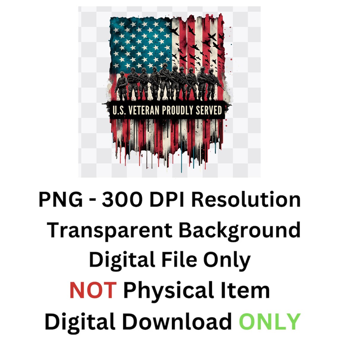 U.S. Veteran Proudly Served PNG Sublimation Design, Memorial Day Png ...