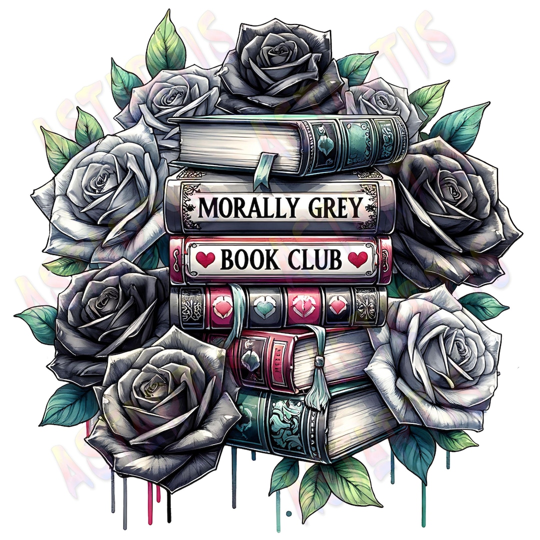 Gothic Romance Book Morally Grey Png Sublimation Design, Romantasy ...