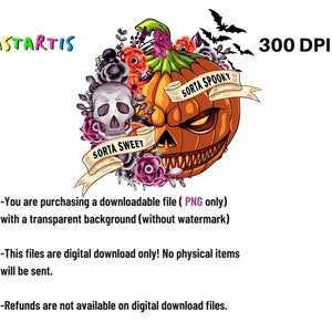 Sorta Sweet Sorta Spooky Png, Flower Skull Png, Halloween Png, Skeleton ...