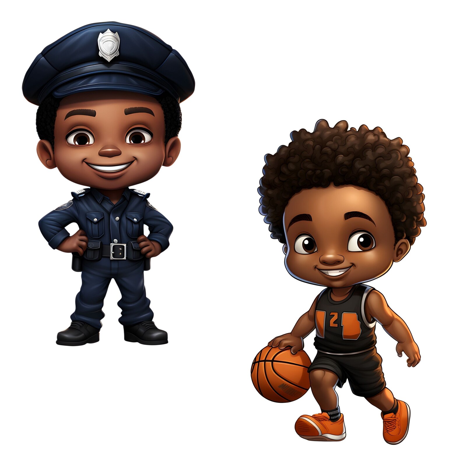 Little Black Boy Dream Job Clipart, Little Black Boy Clipart, Black ...