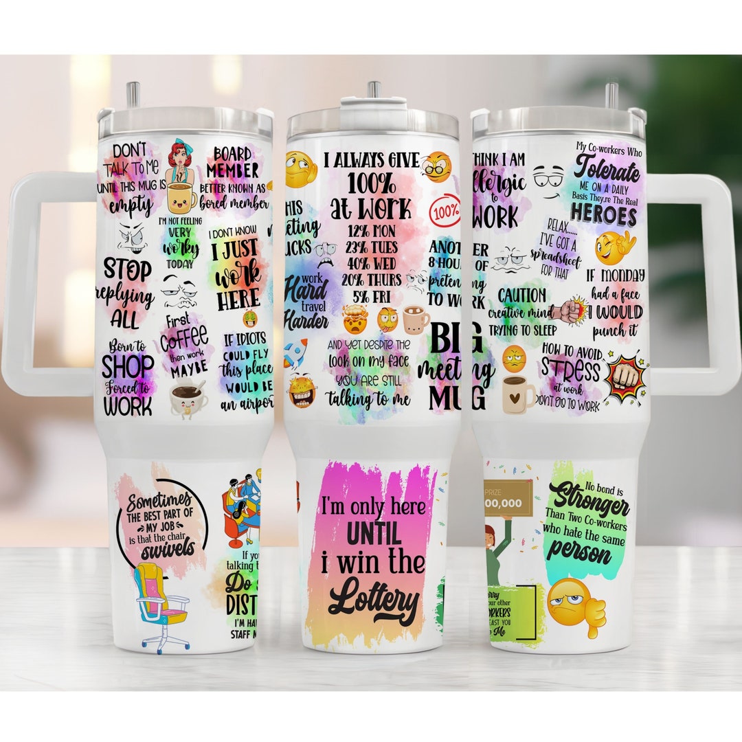 Funny Office Tumbler Wrap 40oz Tumbler Design, Funny Tumbler Wrap ...