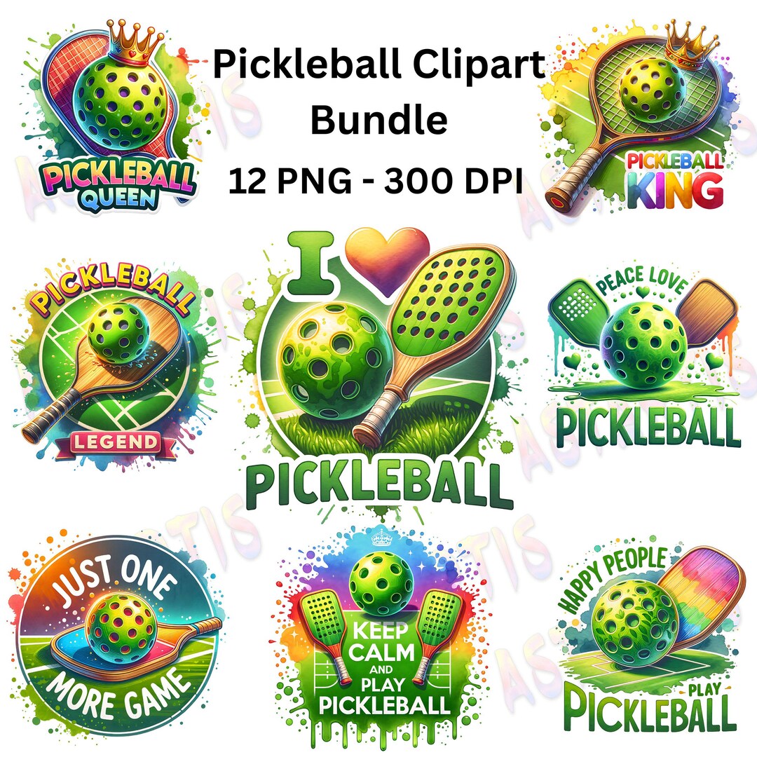 12 Pickleball Png Bundle, Pickleball Shirt Png, Funny Pickleball Bundle ...
