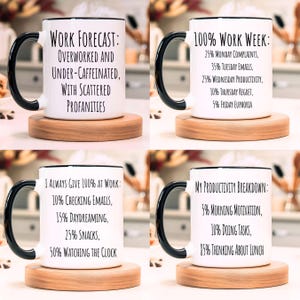10 Funny Office Coffee Mug Bundle PNG Sublimation Files, Office Humor ...