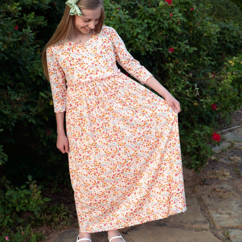 Floral Modest Maxi Dress - Etsy