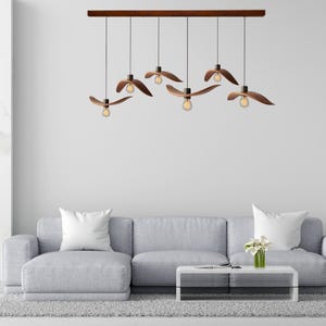 Bathroom Lights Pendant, Ceiling Plank Lamp, Bathroom Plank Chandelier ...