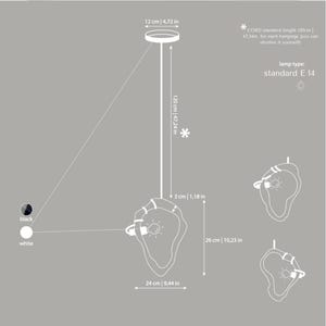 One Ring Lamp, Scandinavian Ceiling Lamp, Hanging Light, Stylish ...