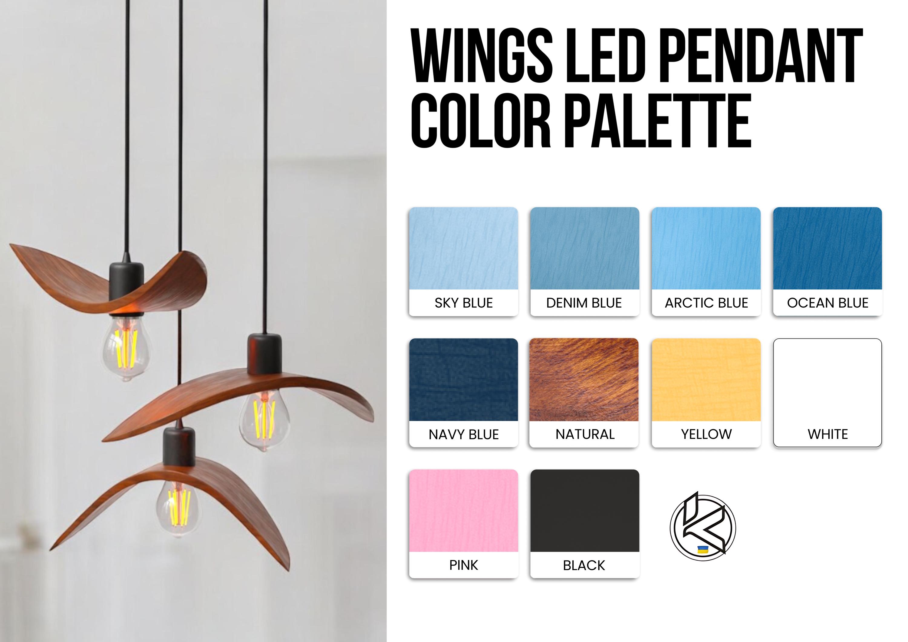 Pendants Lighting, Single Pendant Lamp, Wing Ceiling Lamp, Elegant ...