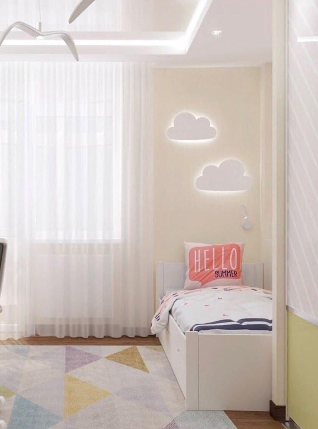 Unique Cloud Shaped Lamp, Simple Led Lamp, Baby Night Light, Wall ...