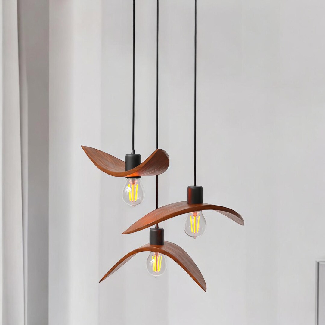 Single Ceiling Pendant, Wing Light Fixture, Simple Bulb Pendant ...