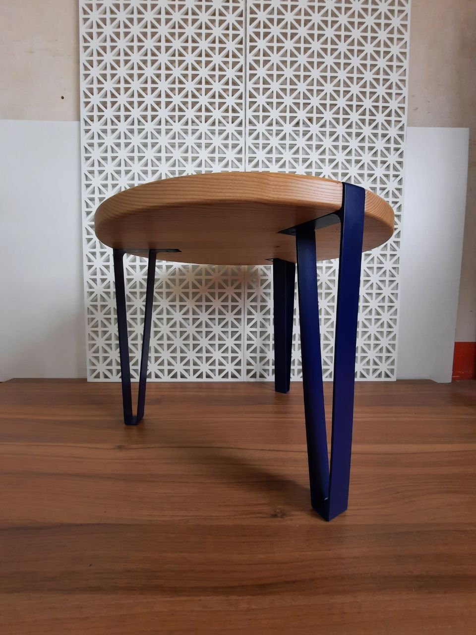 Wooden Round Table Handmade Wood Desk Reclaimed Wood Coffee - Etsy