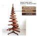 Festive Wooden Dark Walnut Christmas Tree, Handmade Holiday Decor ...