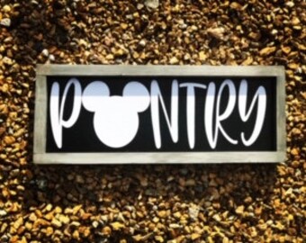 Mickey Mouse Pantry Sign - Etsy