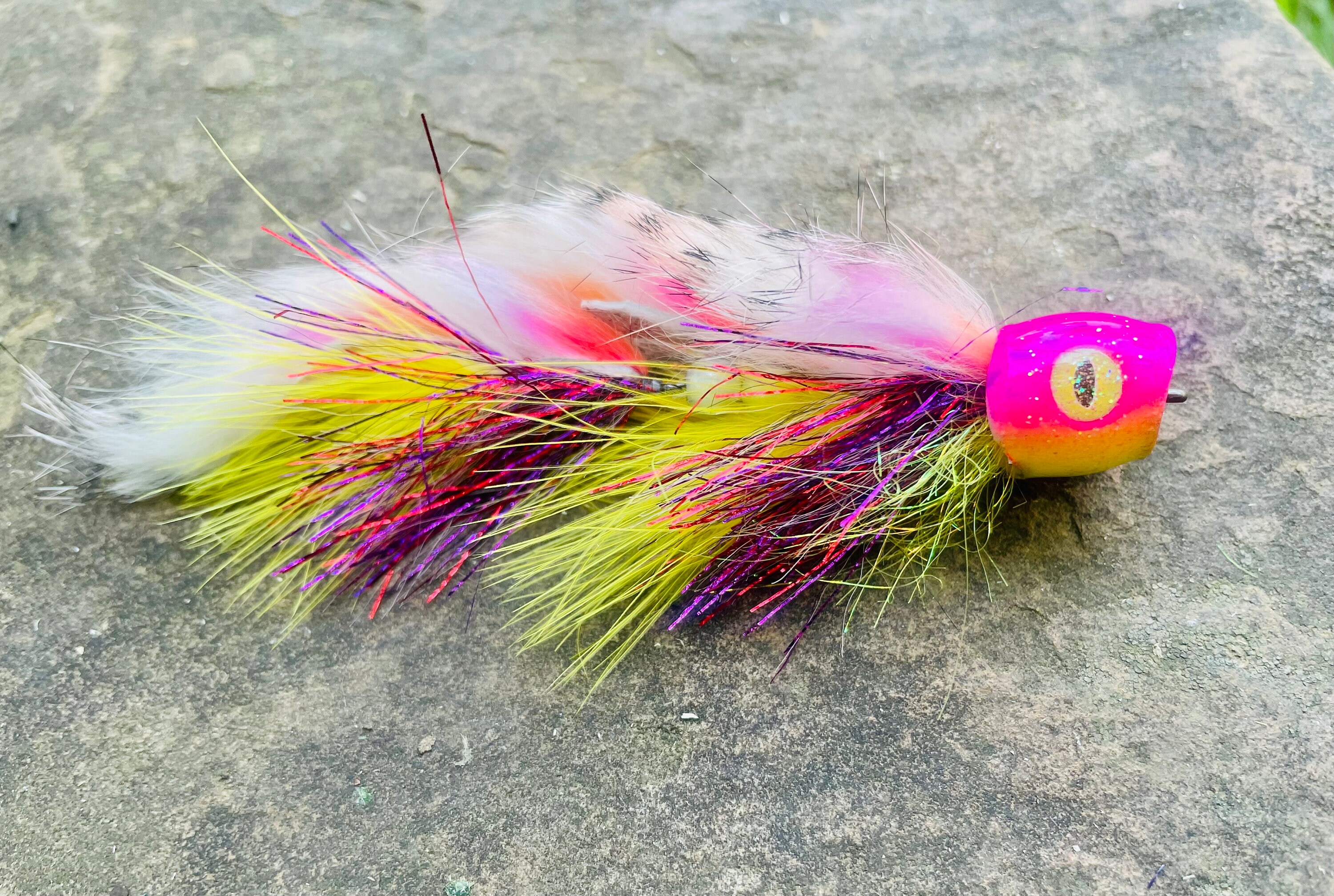 Articulated Howitzer Popper Fly: Bass, Trout, Pike, and Striper Flies ...