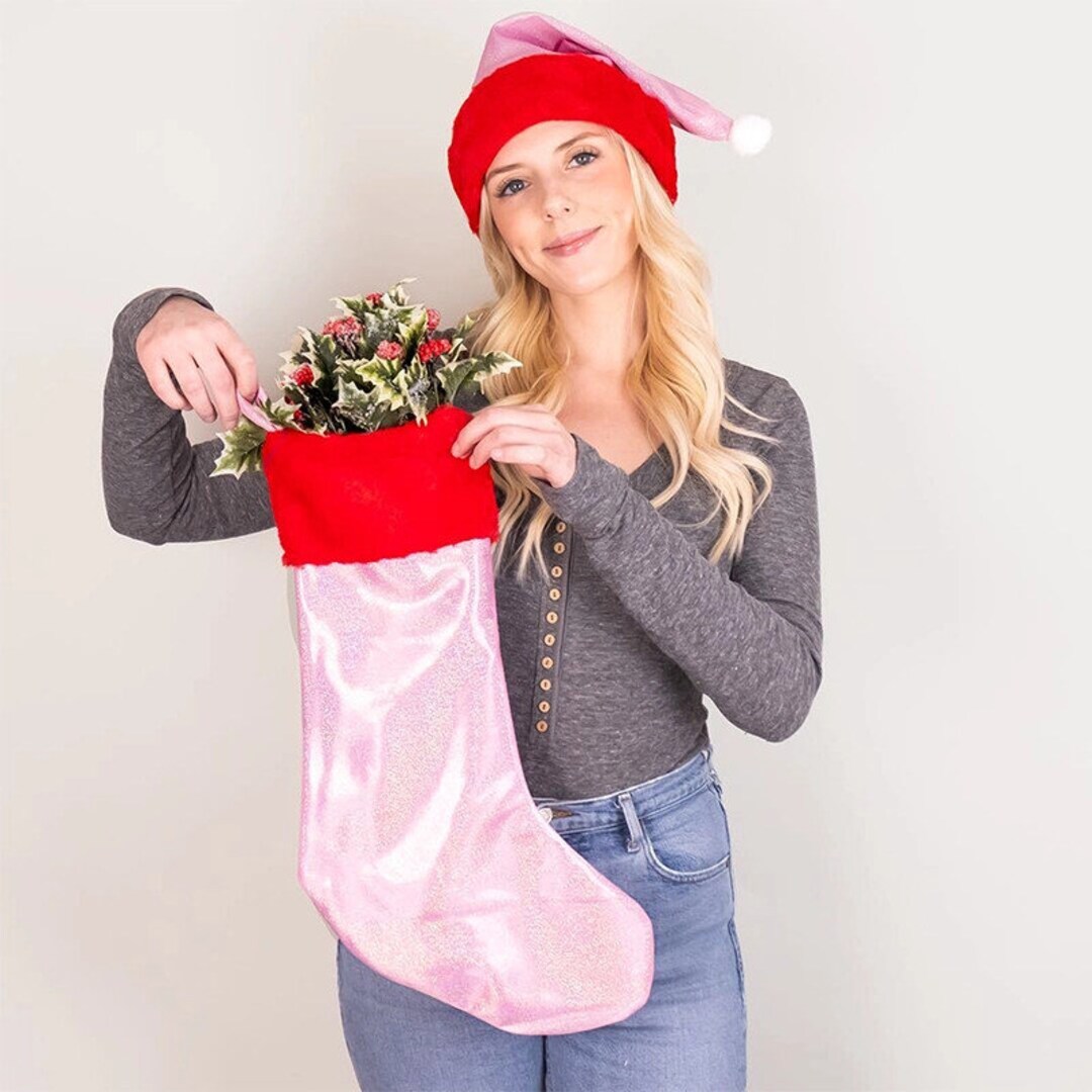 Custom Barbie Holiday Stocking and Santa Hat - Etsy