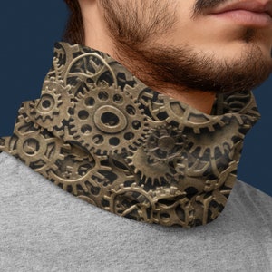 Steampunk Gears Neck Gaiter, Clockwork Face Mask - Etsy