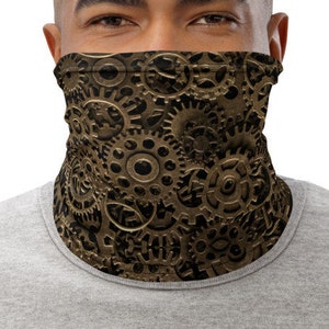 Steampunk Gears Neck Gaiter, Clockwork Face Mask - Etsy