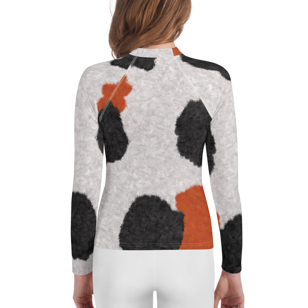 Calico Cat Fur Pattern Youth Rash Guard Kitty Print - Etsy