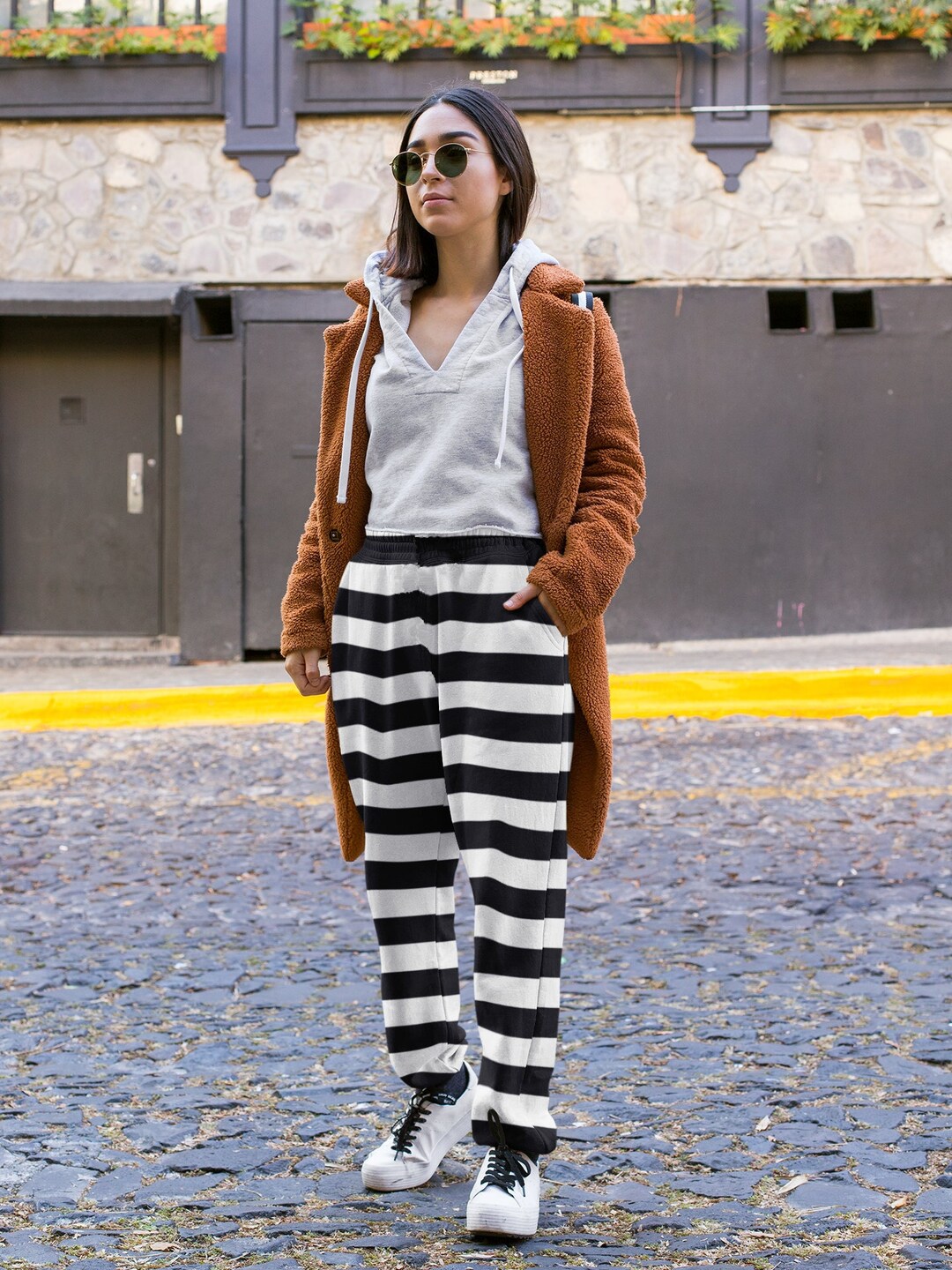Prison Stripes Women's Slim Fit Joggers, Prisoner Costume Sweatpants - Etsy