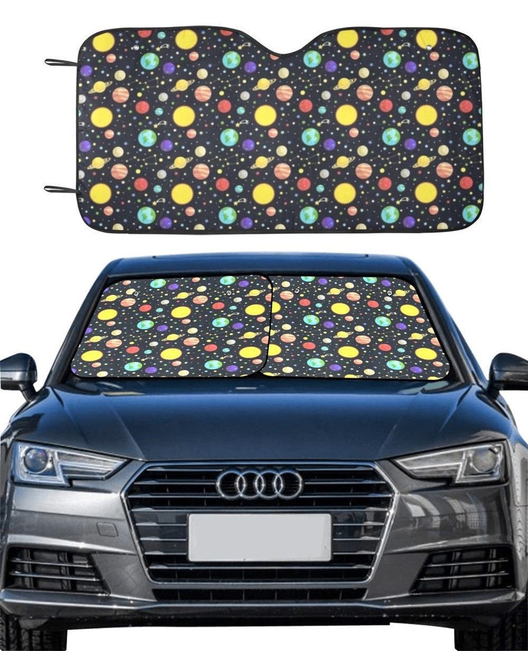 Solar System Car Sun Shade One Piece or Two Planetary - Etsy