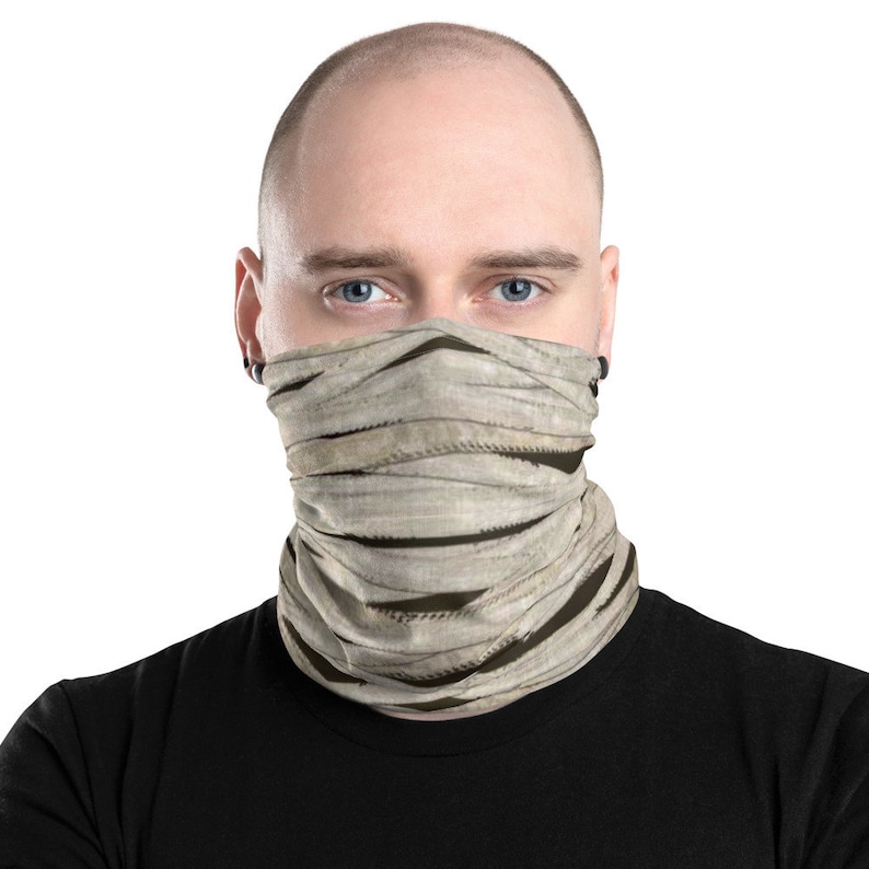Mummy Wrap Neck Gaiter, Bandages Face Covering, Mummified Wrappings ...