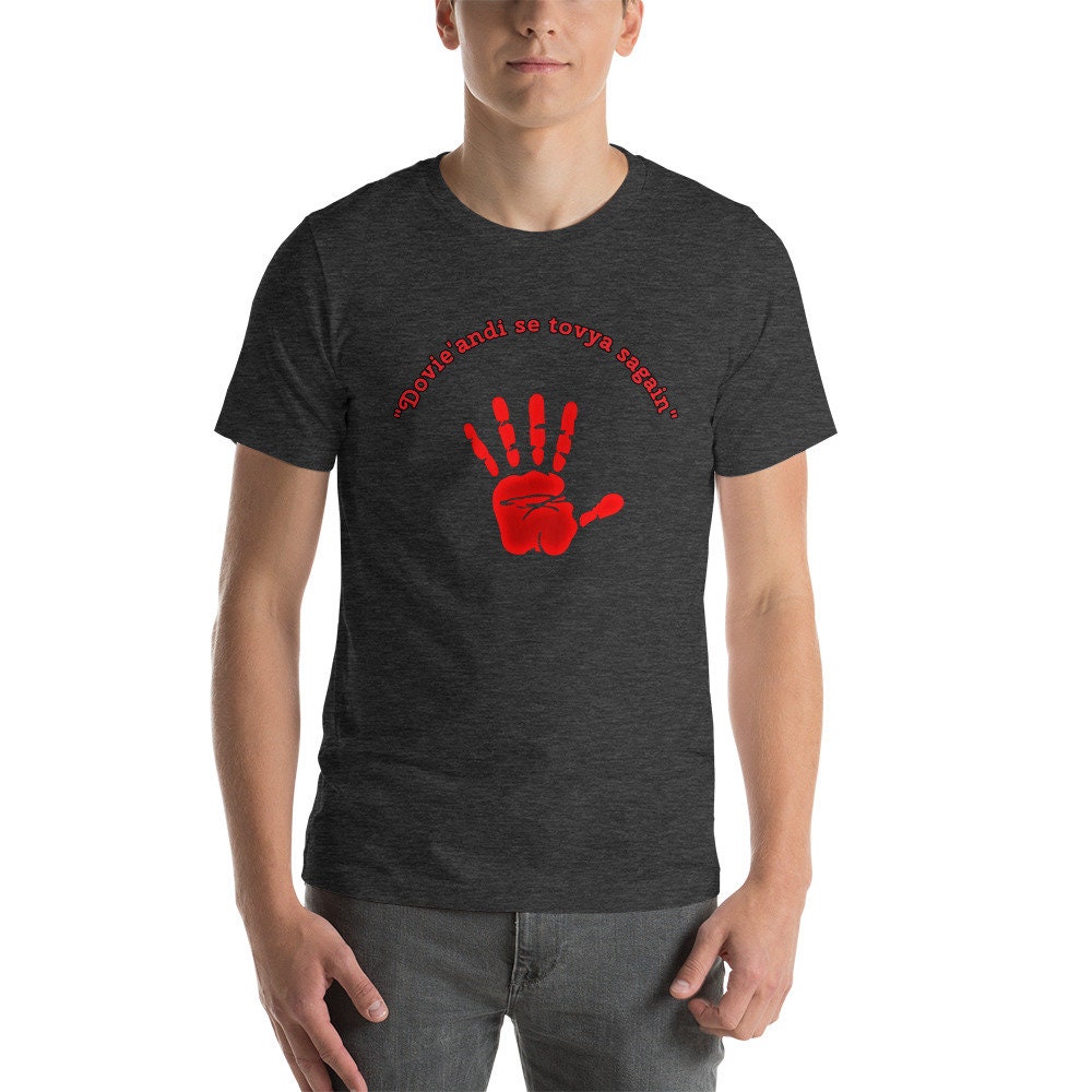 The Red Hand Short-sleeve Unisex T-shirt Handprint Shirt - Etsy