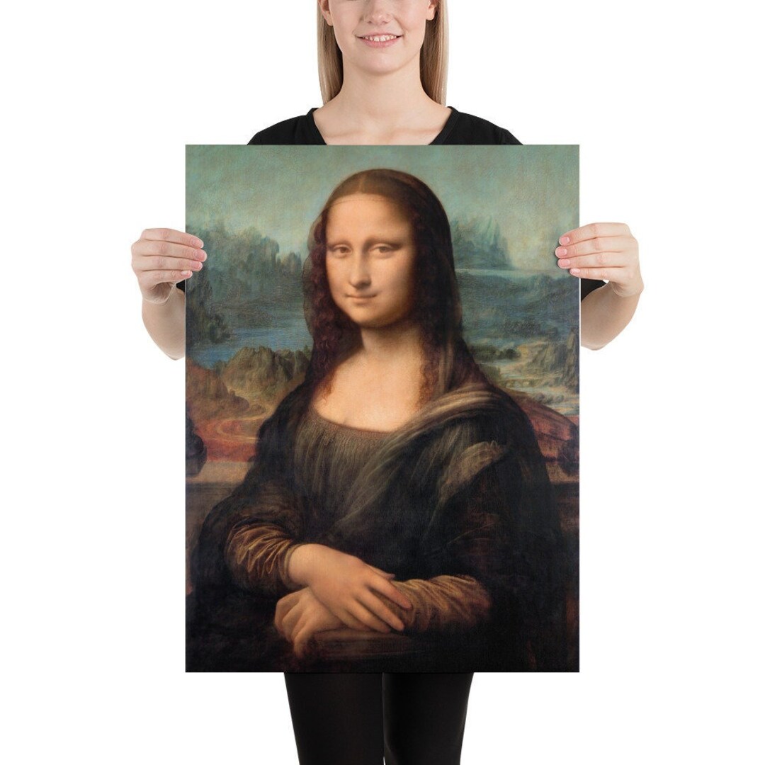 Mona Lisa by Da Vinci Photo Paper Poster, Famous Artwork by Leonardo Da ...