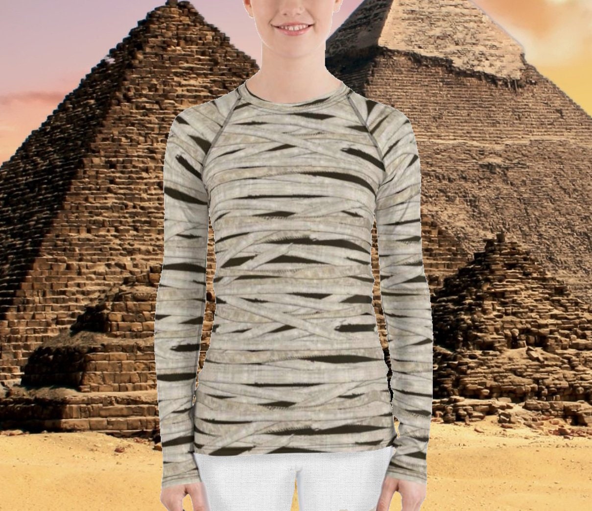 Women's Mummy Wrap Rash Guard Mummified Wrapping Long - Etsy UK