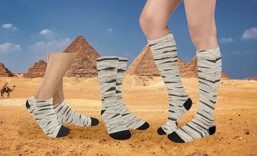 Mummy Wrap Socks, Mummified Ankle Socks, Wrappings Crew Socks, Bandages ...